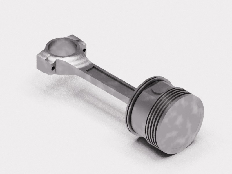 Fusion 360! Piston and con rod|Autodesk Online Gallery