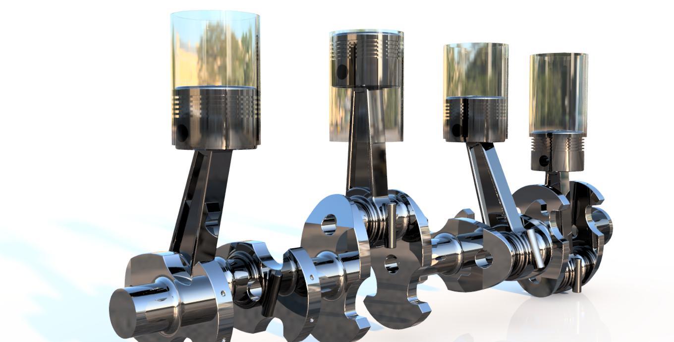 Motion Study Piston - Fusion 360|Autodesk Online Gallery