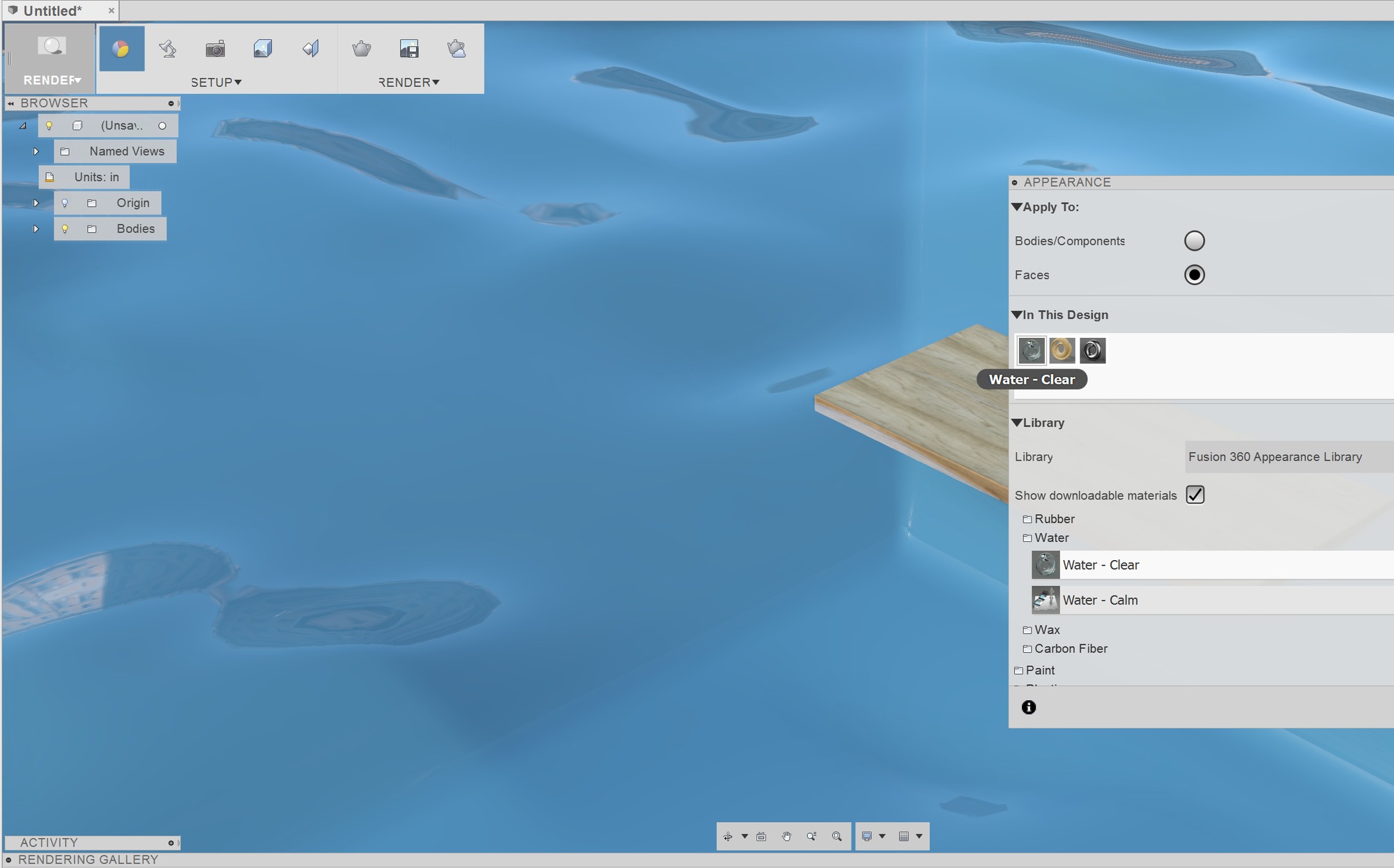 Water Surface Render|Autodesk Online Gallery